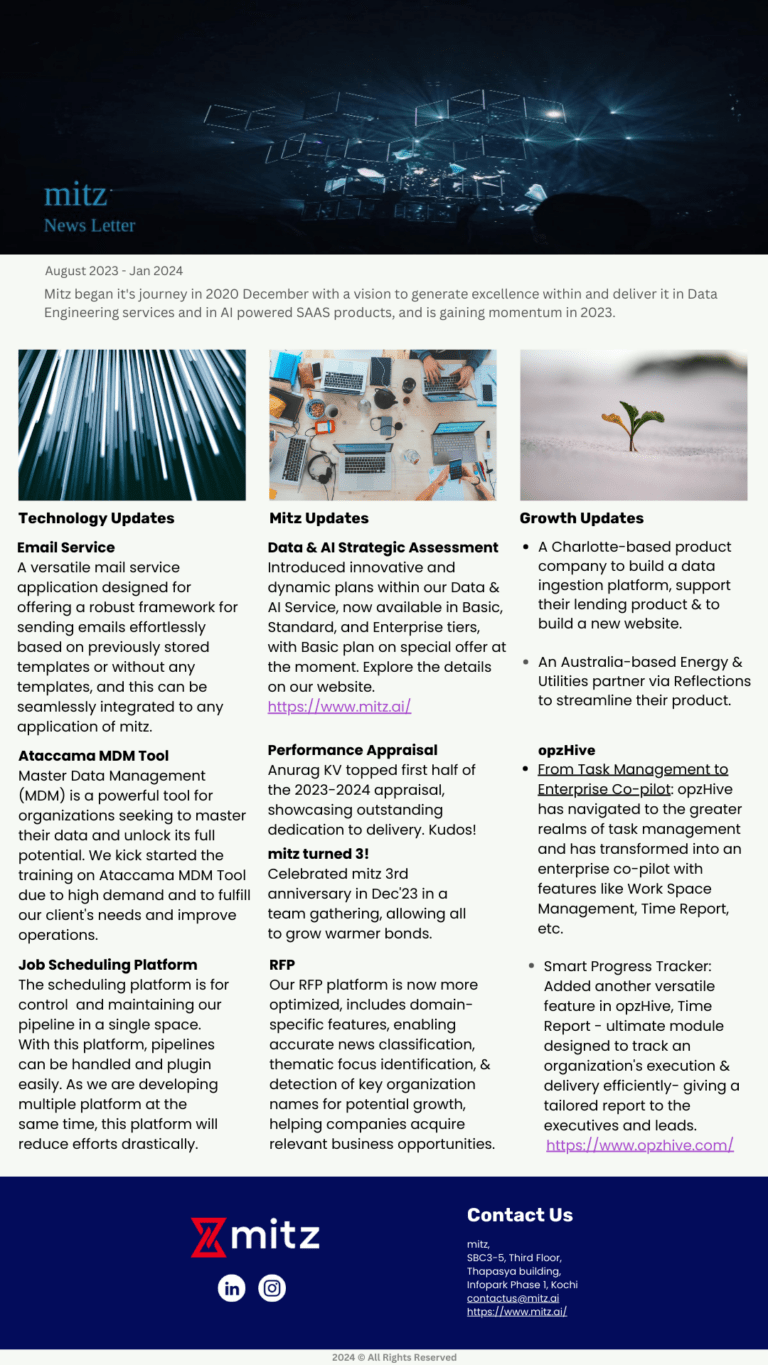 mitz-Data Engineering | Data and AI Assessment | Enterprise Co-Pilot